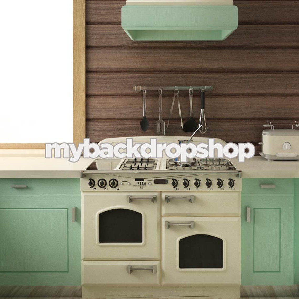 6ft X 6ft Retro Kitchen Photography Backdrop Vintage Kitchen - Etsy