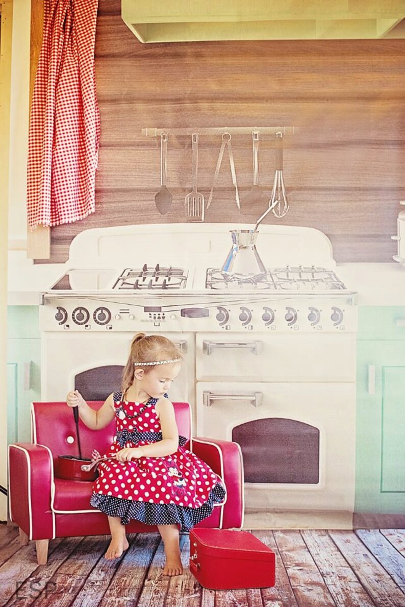 6ft X 6ft Retro Kitchen Photography Backdrop Vintage Kitchen | Etsy