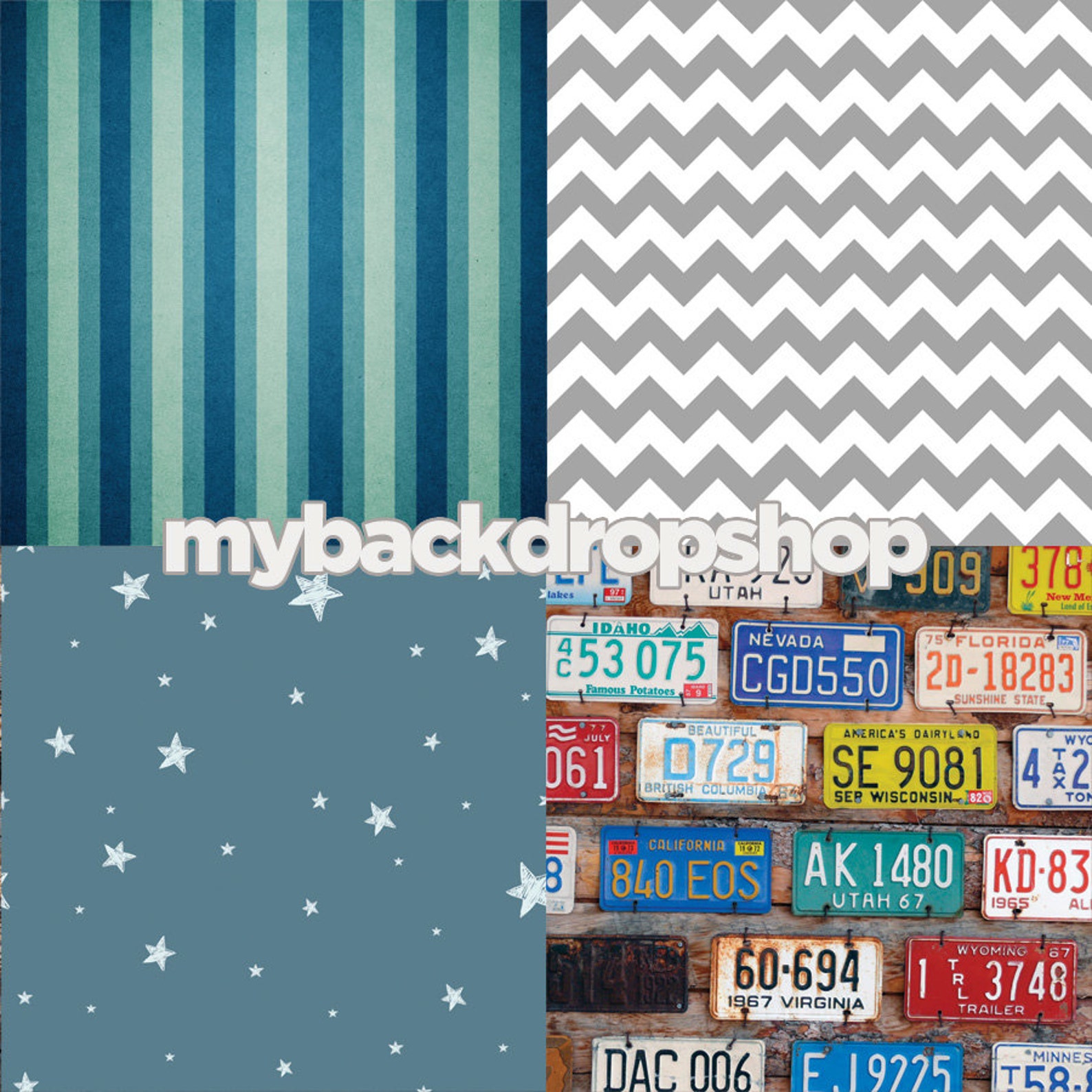 5ft X 5ft Four Pack Combo for Less 4 Photography Backdrops - Etsy