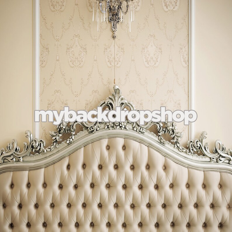 8ft X 8ft Vinyl Photography Backdrop Fancy Tufted Bed - Etsy