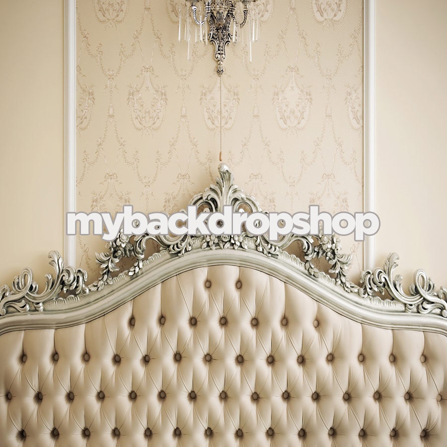 8ft X 8ft Vinyl Photography Backdrop Fancy Tufted Bed - Etsy