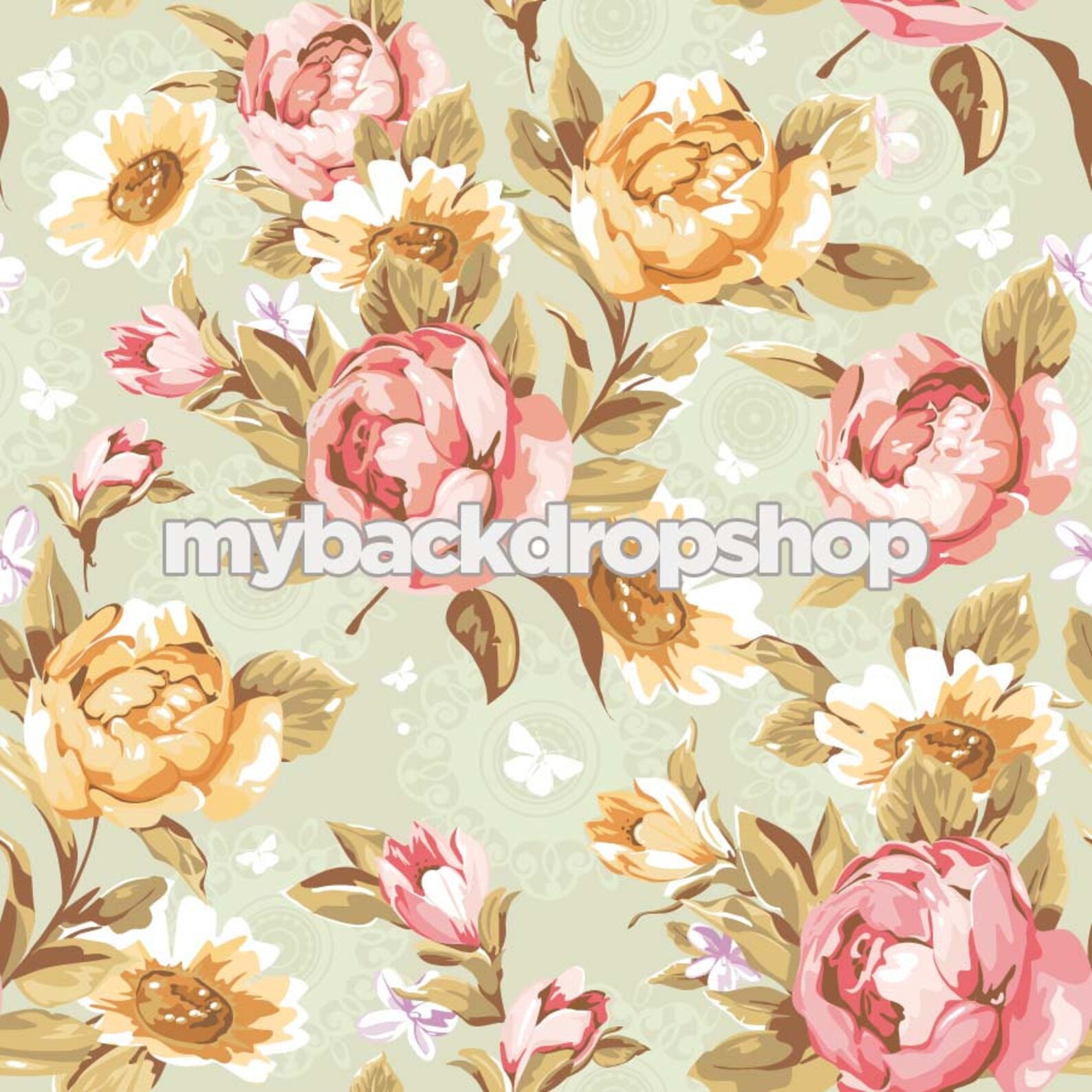 4ft X 4ft Floral Backdrop for Pictures Flower Photography - Etsy