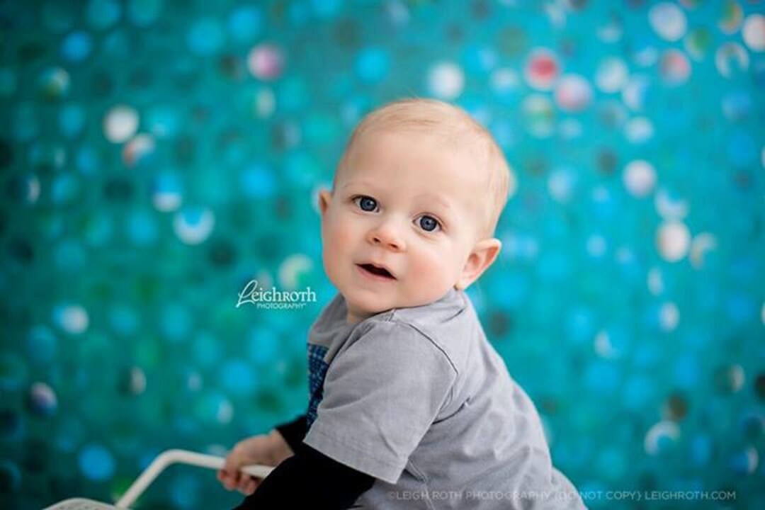 6ft X 6ft Blue Sequin Photography Backdrop Prom or Kids Photo Prop ...