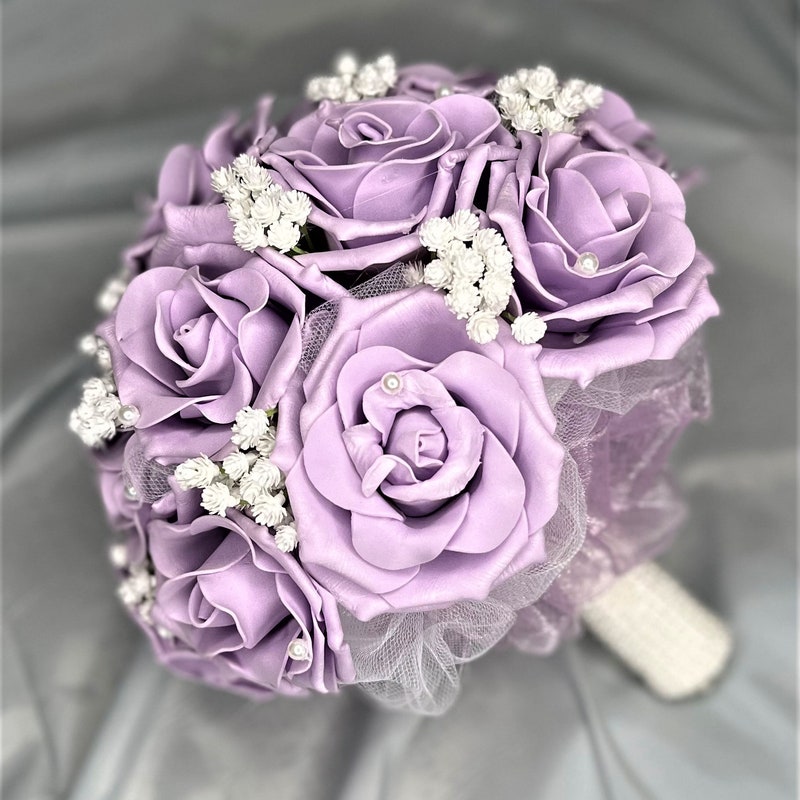 Lilac Wedding Bouquet - Etsy