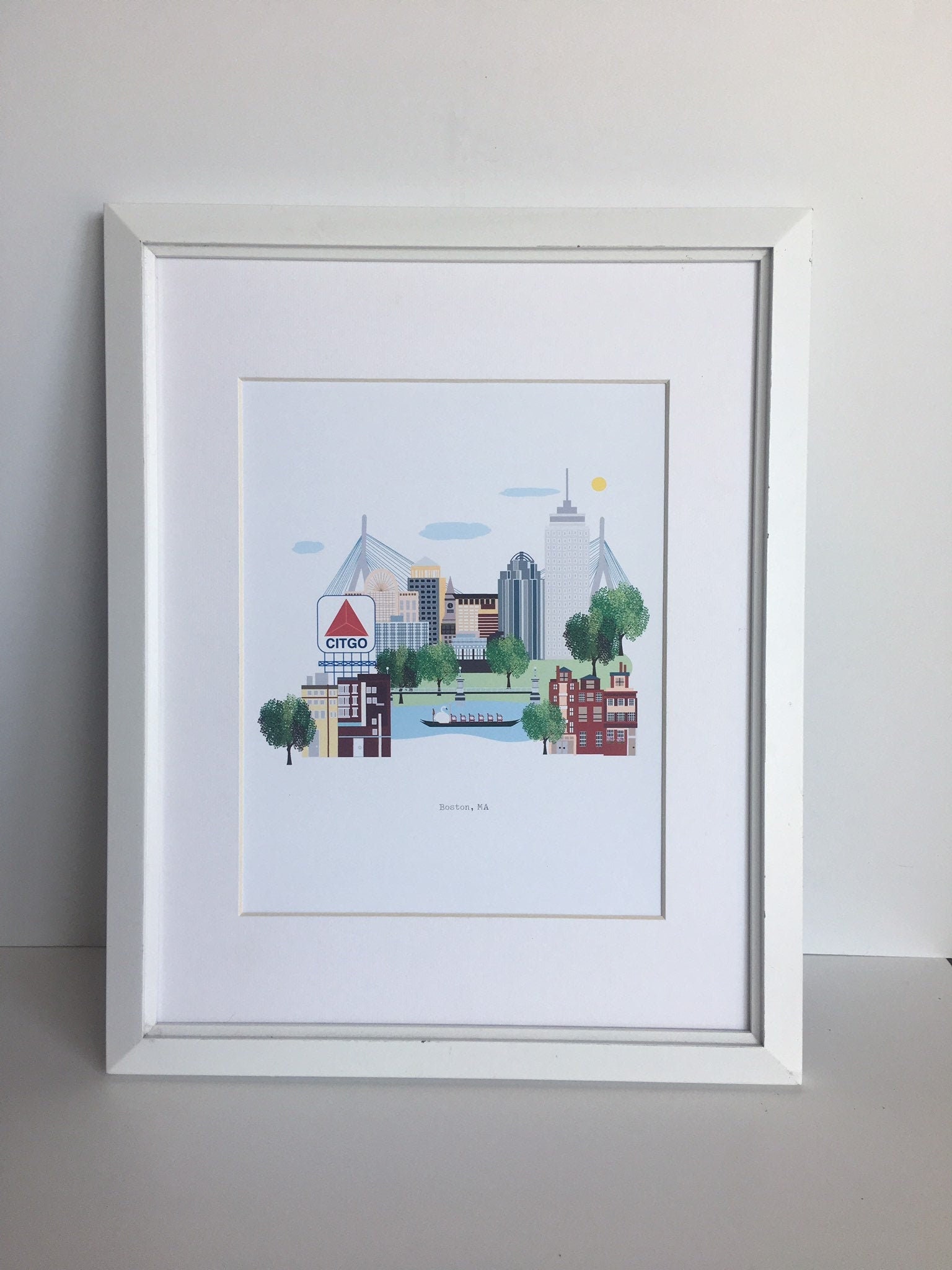 Big Boston/ Boston Skyline Wall Art/ Boston Skyline Poster/ Boston Home ...