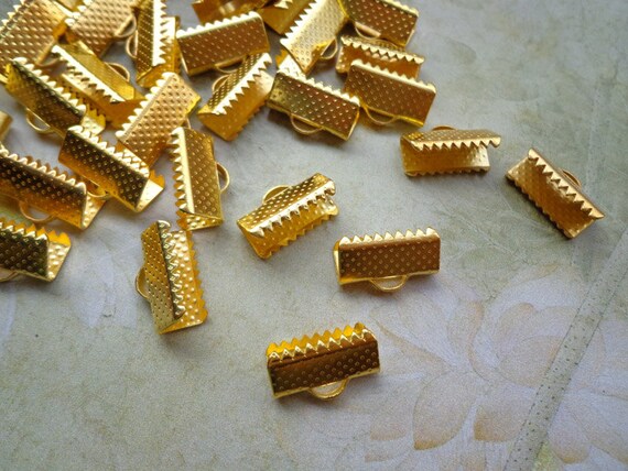 100 pcs 13mm Gold Plated Fasteners Clasps | Etsy