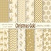 Christmas Digital Paper: CHRISTMAS GOLD Scrapbook | Etsy