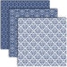 Damask Digital Paper: damask NAVY Blue Digital Paper With Vintage ...