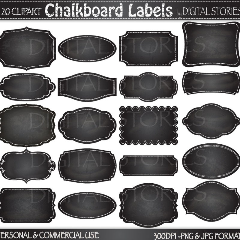 Chalkboard Label - Etsy