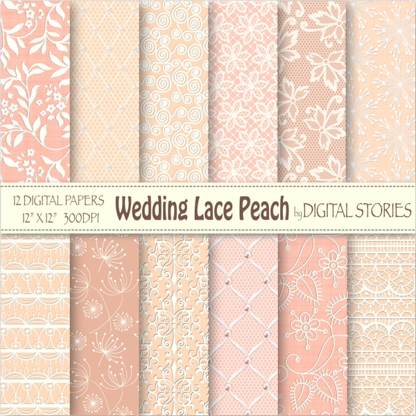 Lace Digital Paper - Etsy