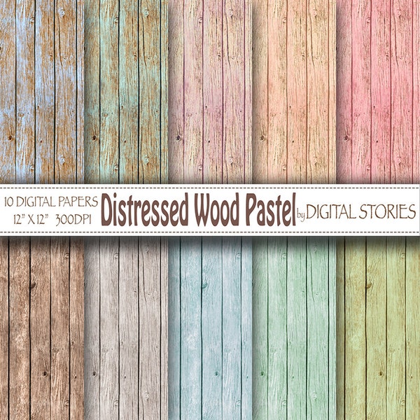 Distressed Wood - Etsy
