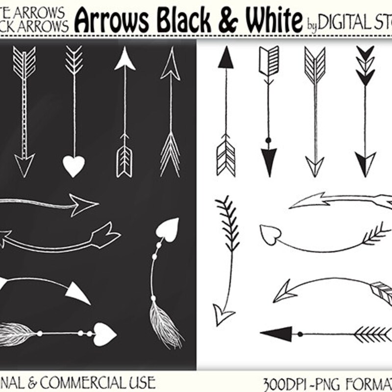 Arrow Clip Art - Etsy