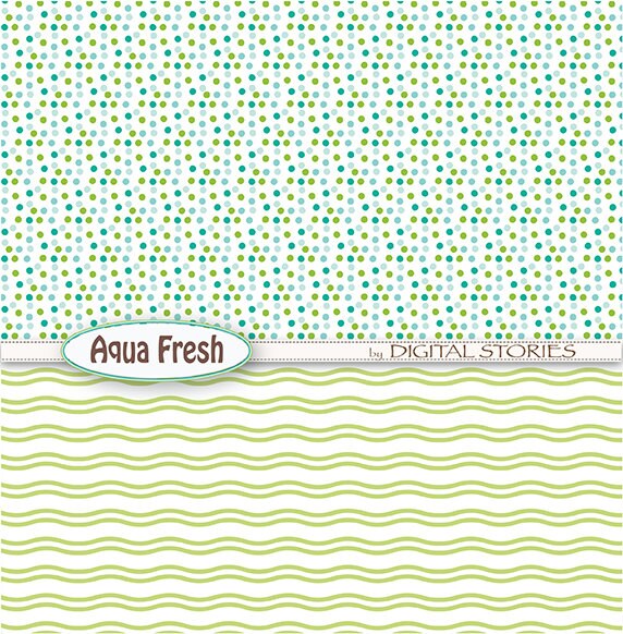 Aqua Blue Digital Paper: aqua Fresh Aqua Blue Green Digital Scrapbook ...