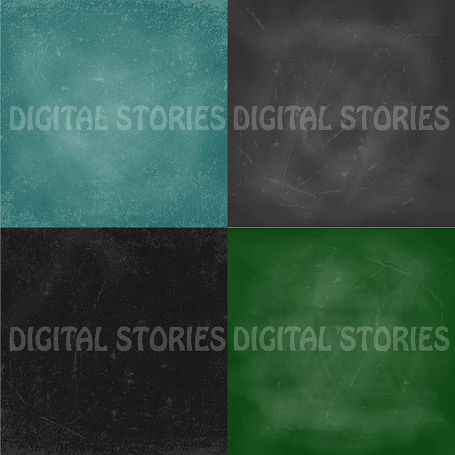 Chalkboards Digital Paper:chalkboards Chalkboard Backgrounds in Green ...