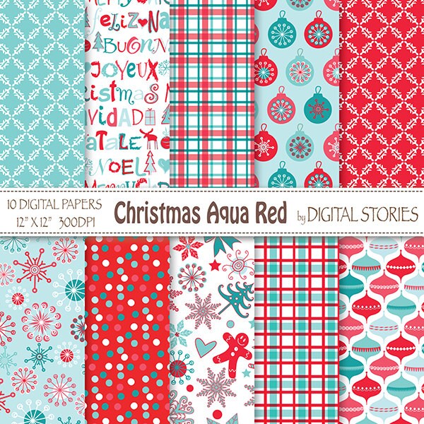 Aqua Ornaments - Etsy