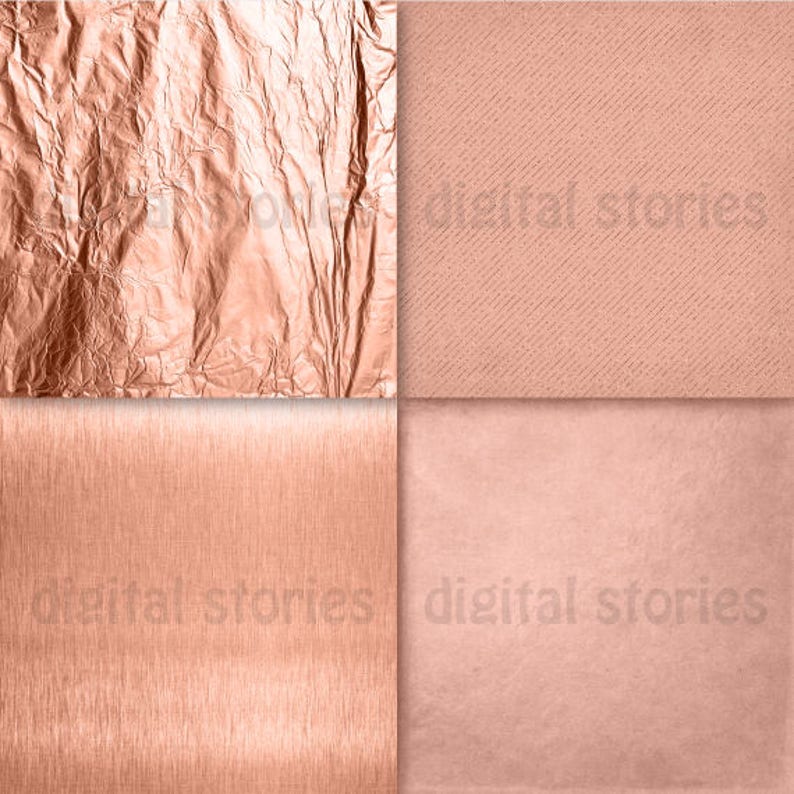 Rose Gold Digital Paper: ROSE GOLD TEXTURES Golden | Etsy