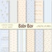 Baby Boy Digital Paper: baby Boy Light Blue | Etsy