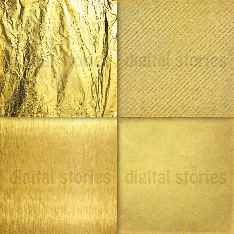 Gold Digital Paper: gold Textures Golden Foil Shiny Metallic Textures ...