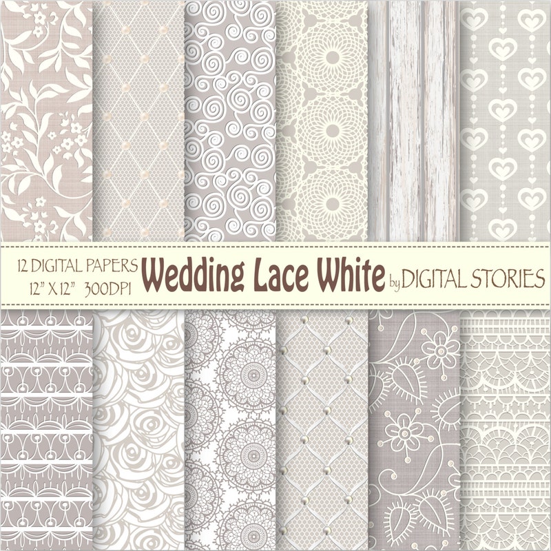 Lace Digital Paper - Etsy