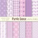 Baby Girl Digital Paper: purple Dance Purple Pink | Etsy