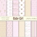 Baby Girl Digital Paper: baby Girl Pink Beige | Etsy