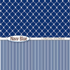 Navy Blue Basic Digital Paper Pack Instant Download - Etsy