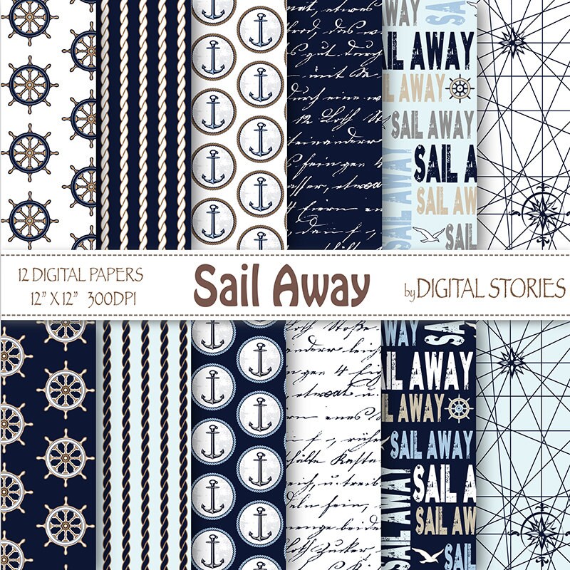 Nautical Paper - Etsy