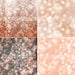 Bokeh Digital Paper: bokeh ROSE Gold Scrapbook - Etsy
