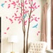 Long Tree Wall Decal Set Family Home Mural Design Long Tree Vinyl Decal ...