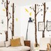 Long Tree Wall Decal Set Family Home Mural Design Long Tree Vinyl Decal ...