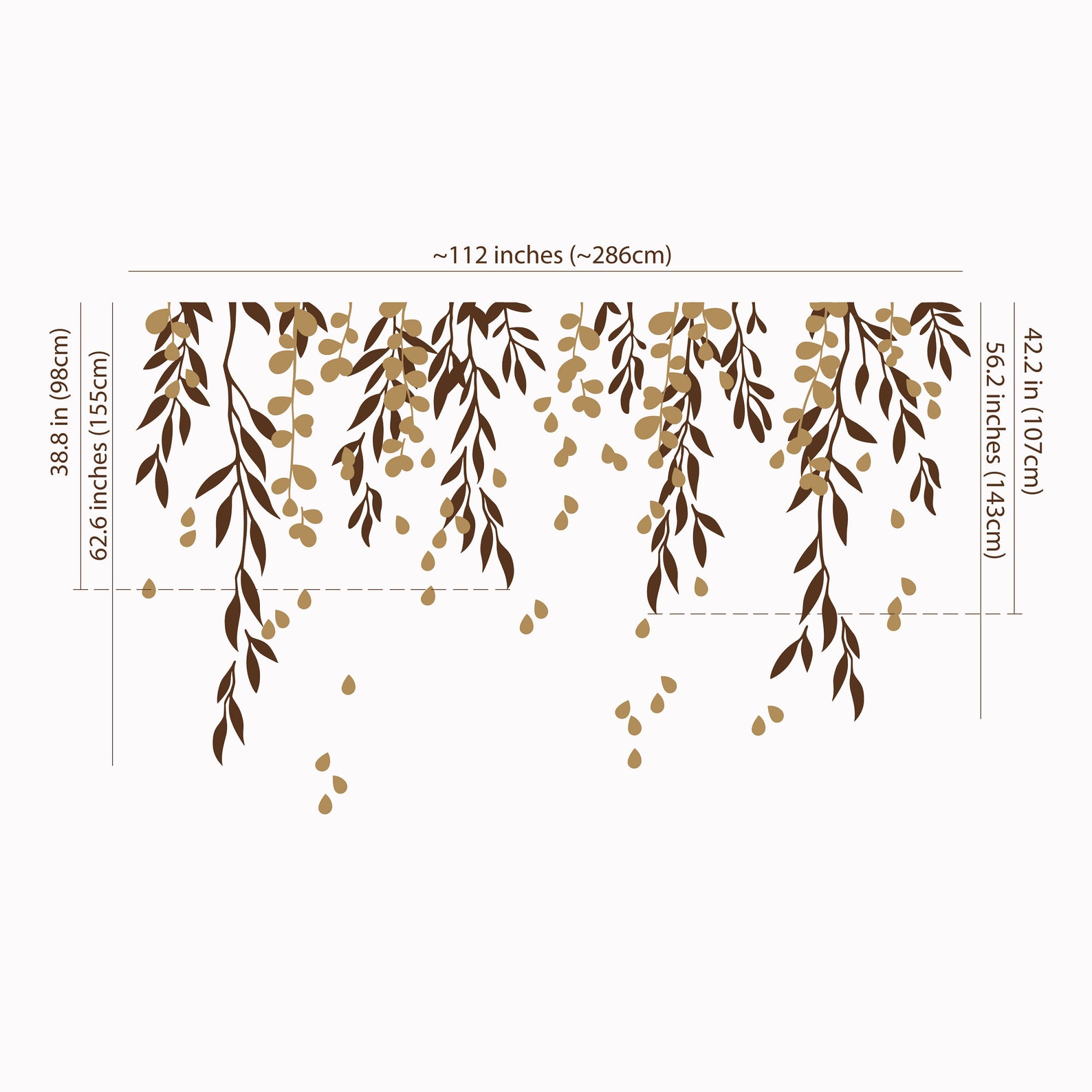 White Branch Wall Decal Set large Customized Kid Room Wall - Etsy