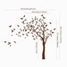 Pink Butterfly Tree Decal White Tree Mural Butterfly Wind Tree Design ...