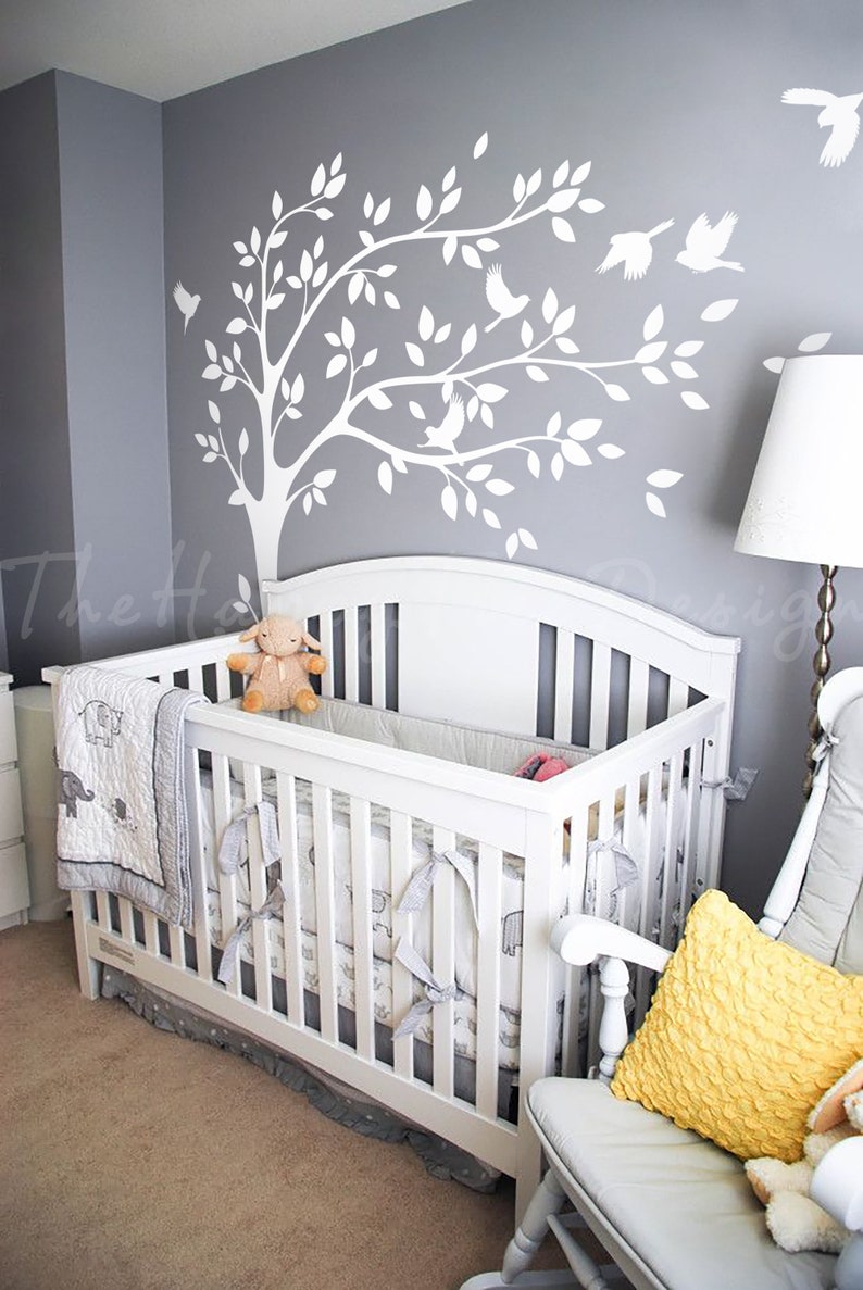 Wind Tree Wall Decal Big Wind Tree Mural Kid Room Wall Sticker - Etsy