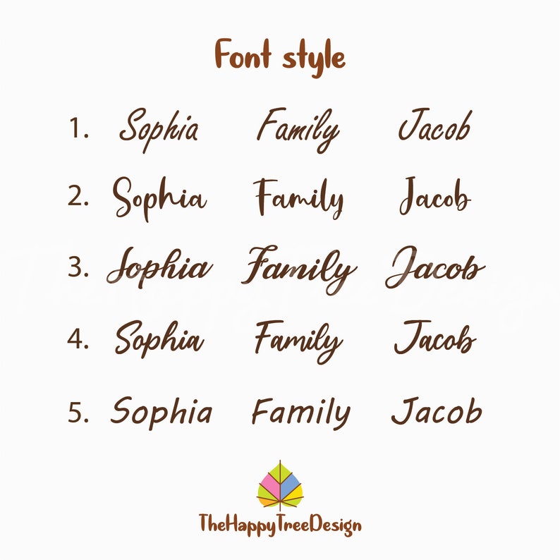 Personalized Family Tree Decal Nursery Tree Wall Decal Vinyl - Etsy