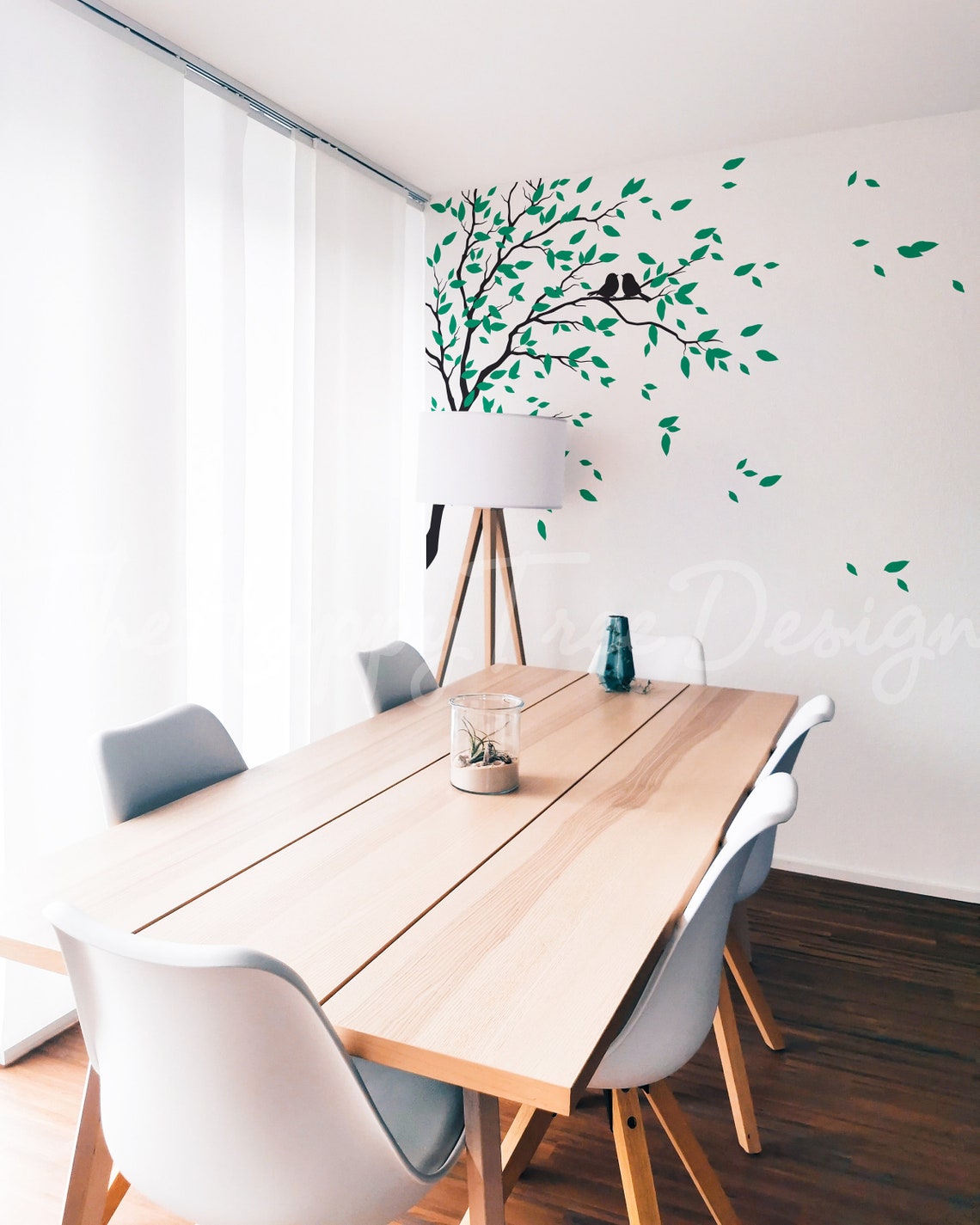 Big Corner Branch Wall Decal Wild Decal Design Elegant Tree - Etsy