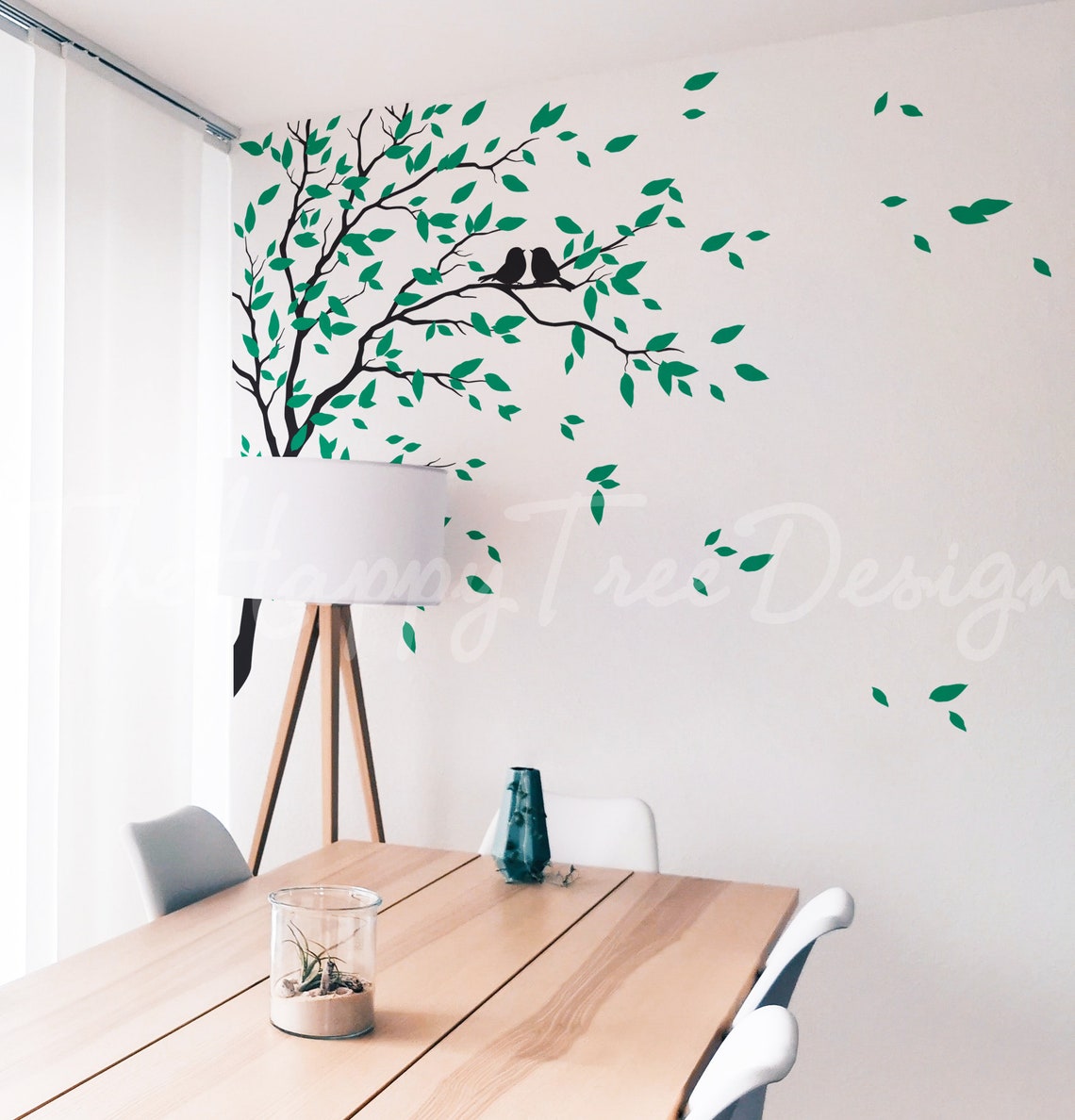 Big Corner Branch Wall Decal Wild Decal Design Elegant Tree - Etsy