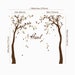 Flower Tree Decal Set Nursery Long Tree Decal Large Tree Wall - Etsy