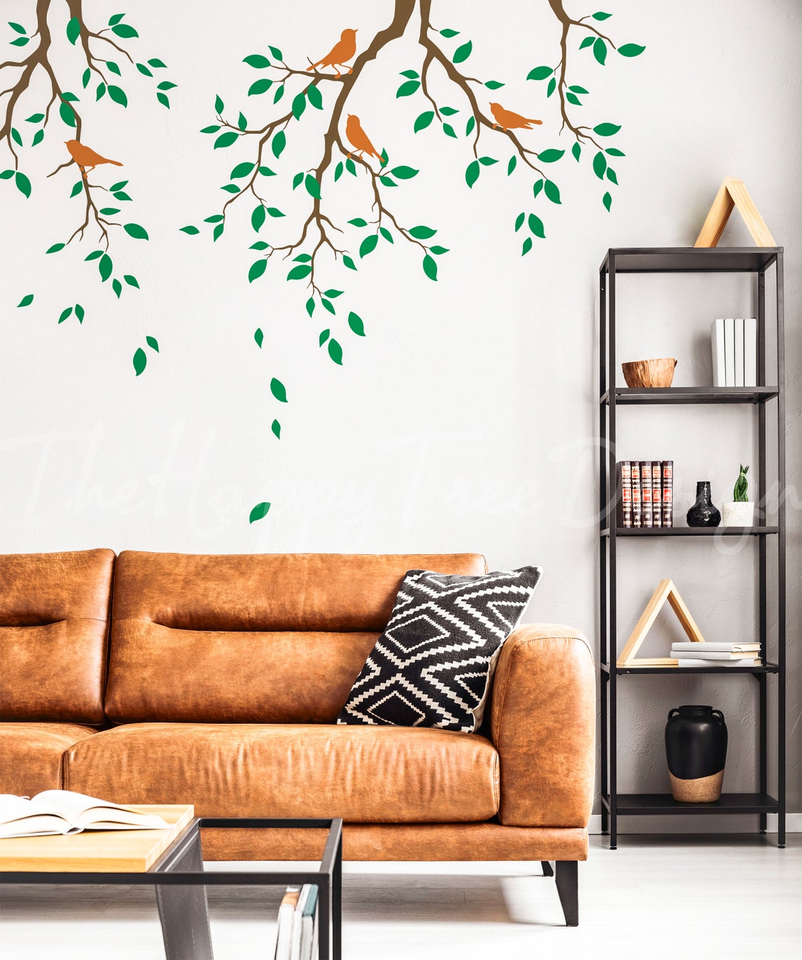 Kid Room Decal Design Branch Sticker Set Branch and Bird Mural - Etsy