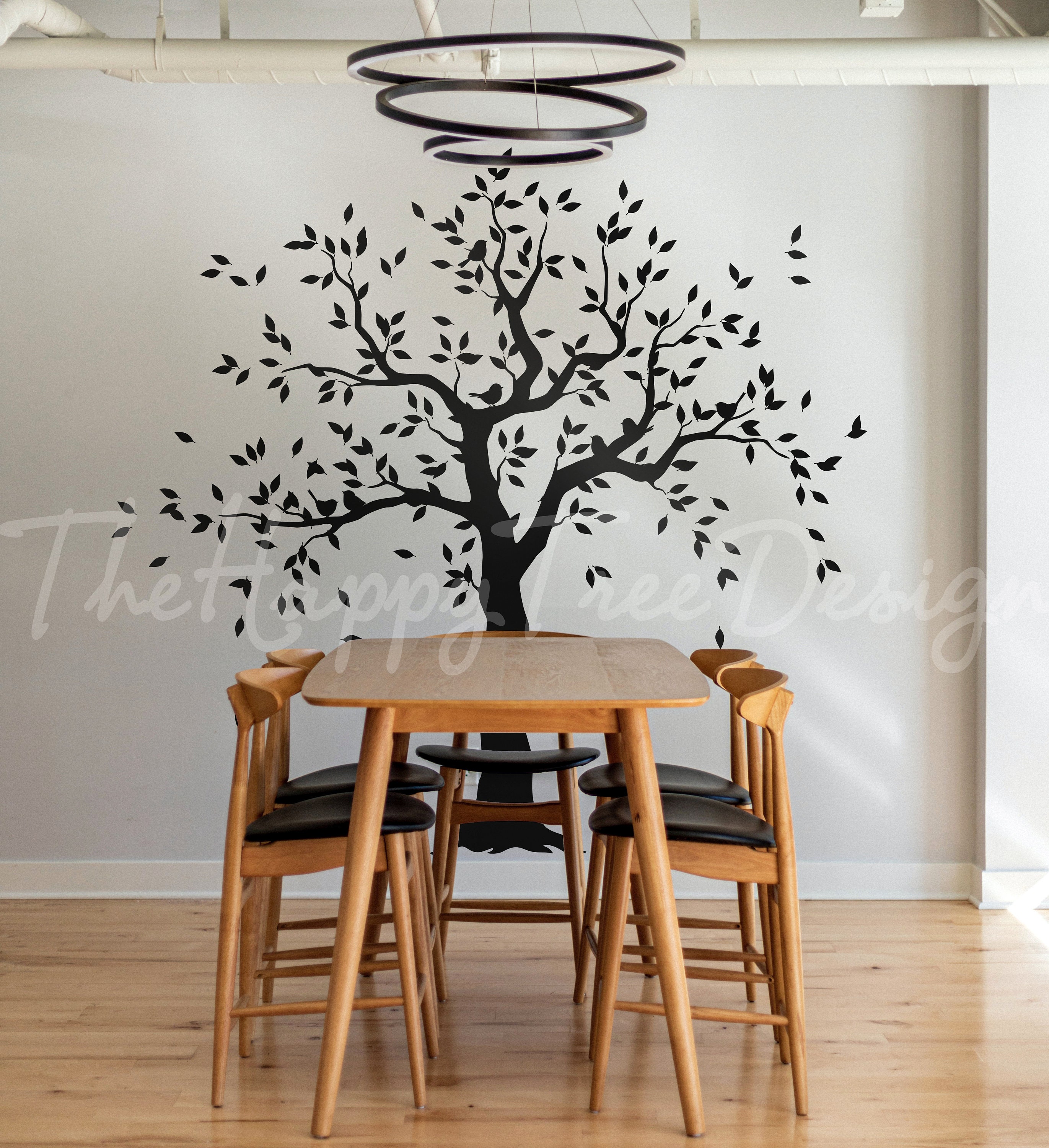 Big Family Tree Decal Set Vinyl Wall Decal Nursery Mural - Etsy