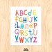 RAINBOW ALPHABET : Printable Art, Nursery Art, Kids Wall Art, Instant ...