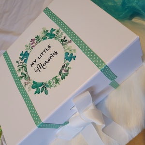 Custom Keepsake Box, Memory Gift Box, Personalised Gift, Printed Memory ...