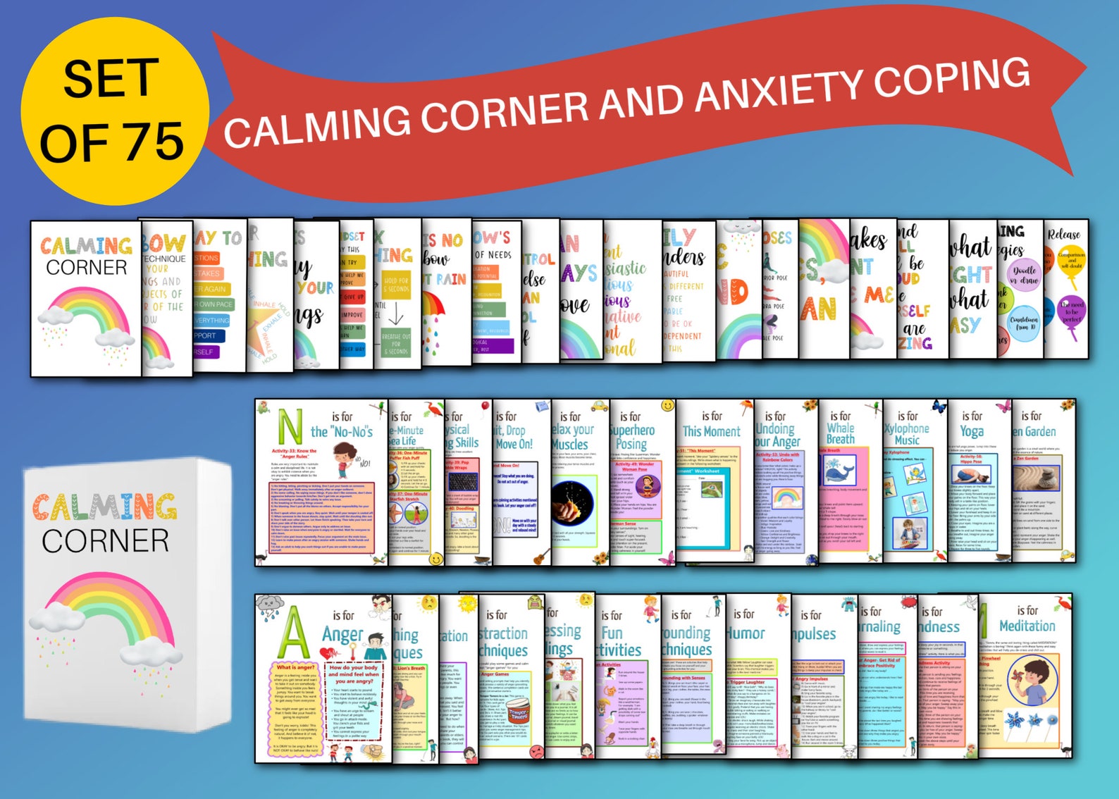 75 Calming Corner Poster Digital Download Anger Management - Etsy UK