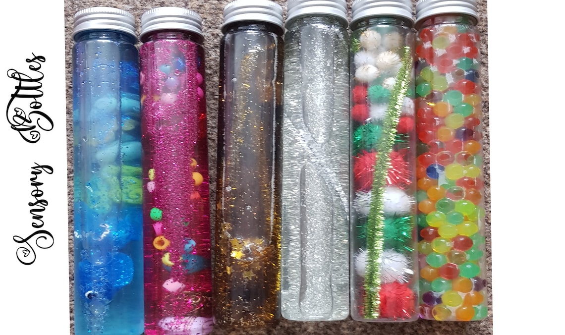 Sensory Bottle Calming Glitter Bottles Pack of 2 Calm Down | Etsy