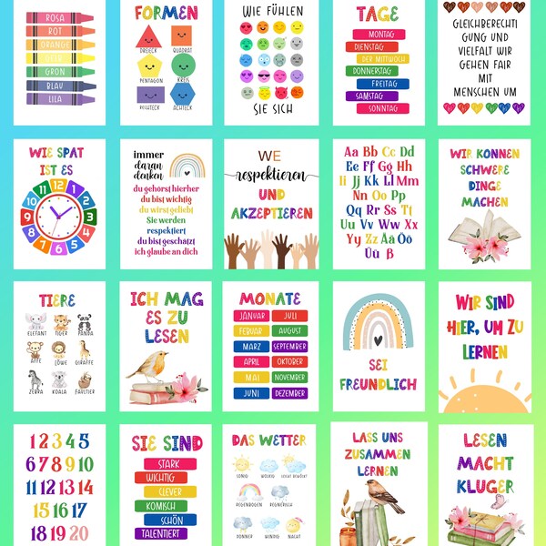 German Classroom Decorations - Etsy UK