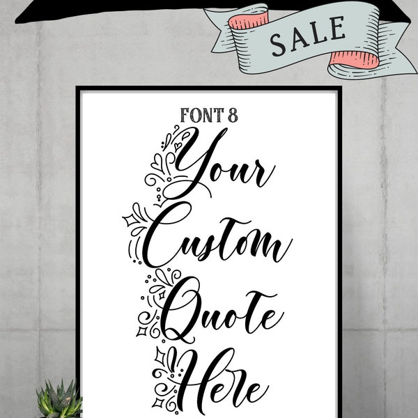 Custom Quote Print - Etsy