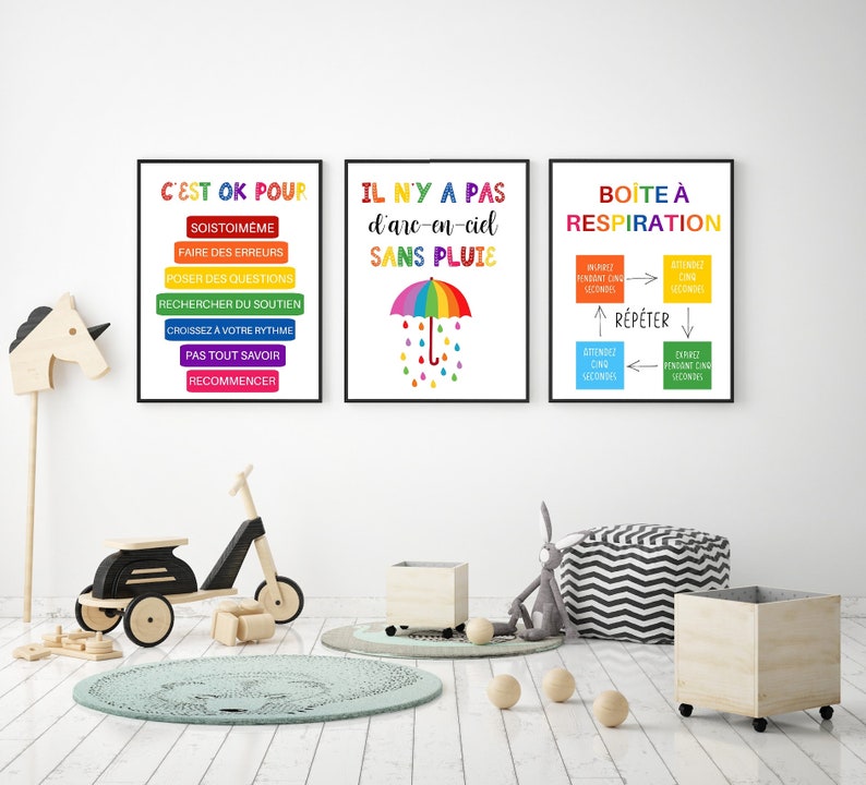30 French Calming Corner Poster Digital Download Rainbow - Etsy