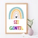 Set of 20 Italian Classroom Rainbow Prints Diversity Decor School Kid ...