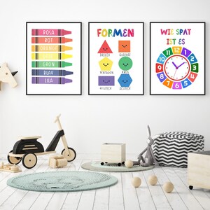 Set of 20 German Classroom Rainbow Prints Diversity Deco School Kid ...