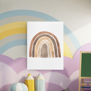Nursery Art Set of 13 Prints, Rainbow Nursery Wall Art, Boho Nursery ...