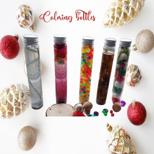 Sensory Bottle Calming Glitter Bottles Pack of 2 Calm Down Bottles ...